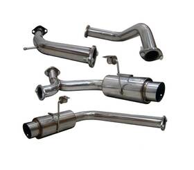 TSUDO 20-7370 Fireball Dual Muffler Axle Exhaust